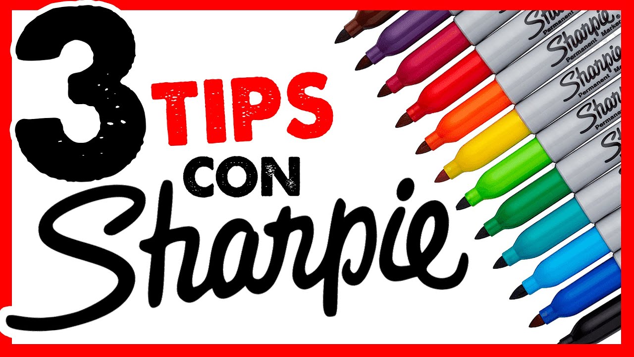 3 TRUCOS PARA PINTAR CON SHARPIE ❤️ como colorear con marcadores Sharpie en Materiales de Dibujo