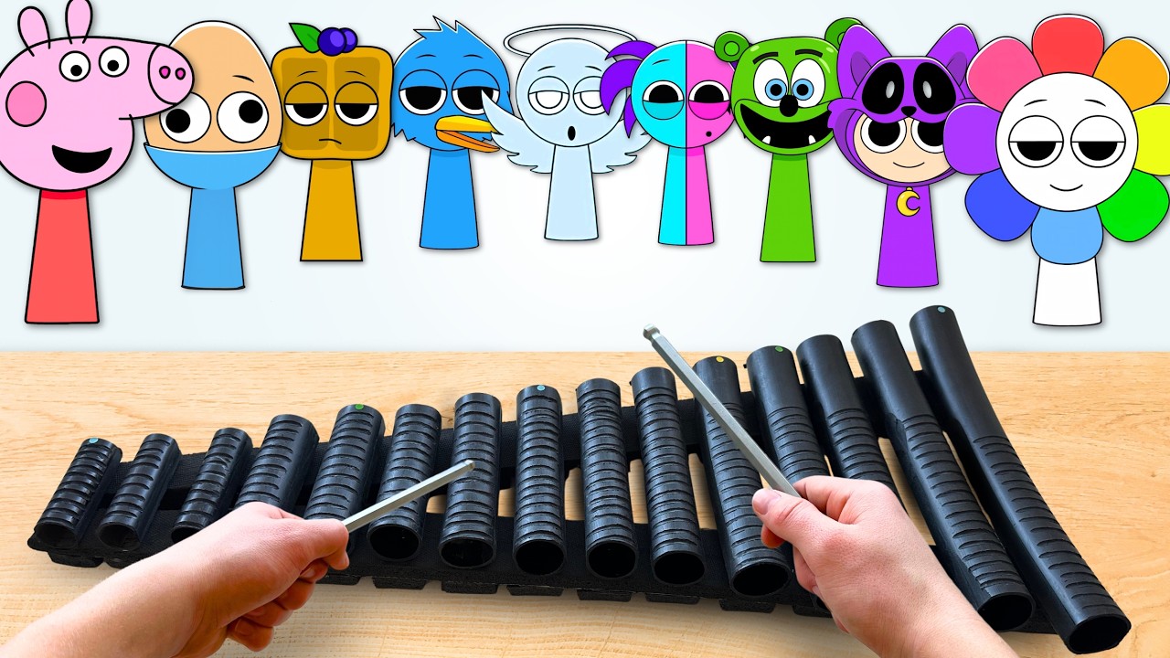 Top 53 Sprunki OCs recreated on REAL instruments!