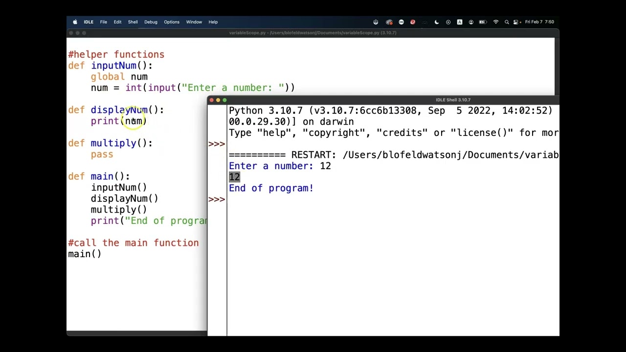 Python - Variable Scope