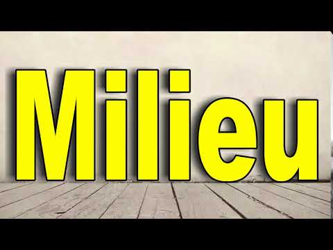 How to Pronounce Milieu