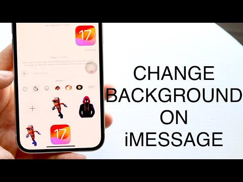 How To Change iMessage Background On iOS 17!