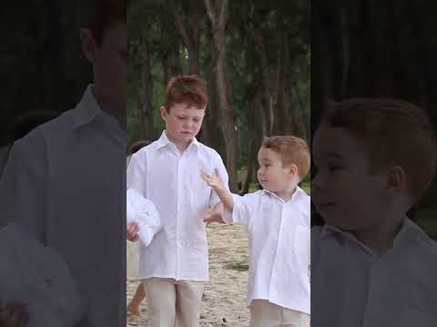 Adorable Flower Girl LOOKS BACK at Bride Before Walking Down The Aisle!