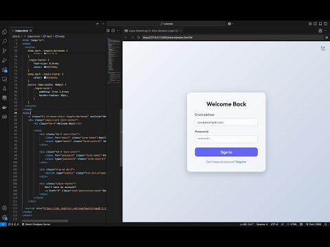 Learn Bootstrap 5: Build a Stunning Responsive Login Page UI | HTML & CSS Only