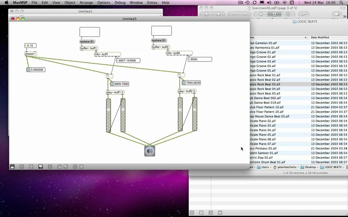 Max MSP Tutorial 04b6: Playback using [buffer~] & [play~] [5]
