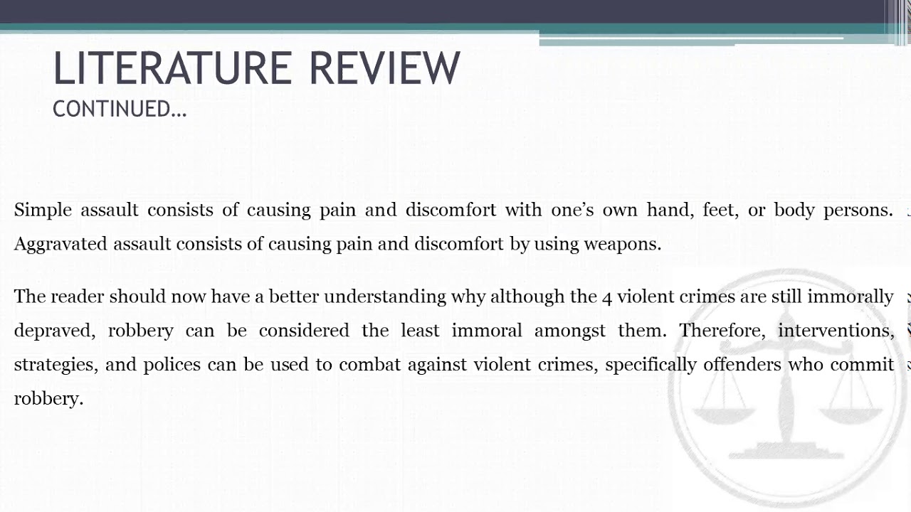 Violent Crime PowerPoint