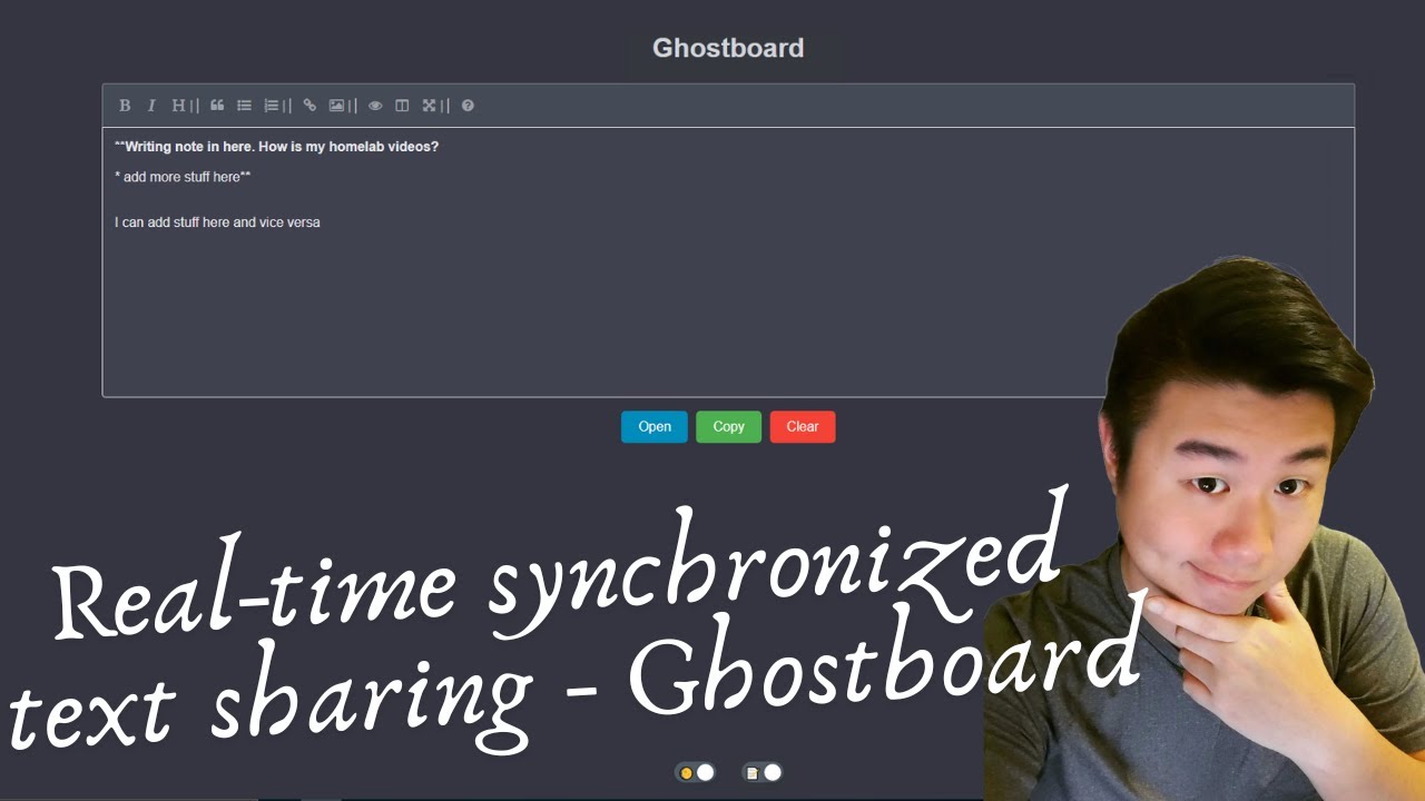 GhostBoard: The Self-Hosted Real-Time Collaborative Notepad!