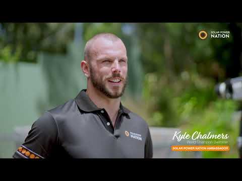 Gold Medalist Kyle Chalmers Installation x Solar Power Nation