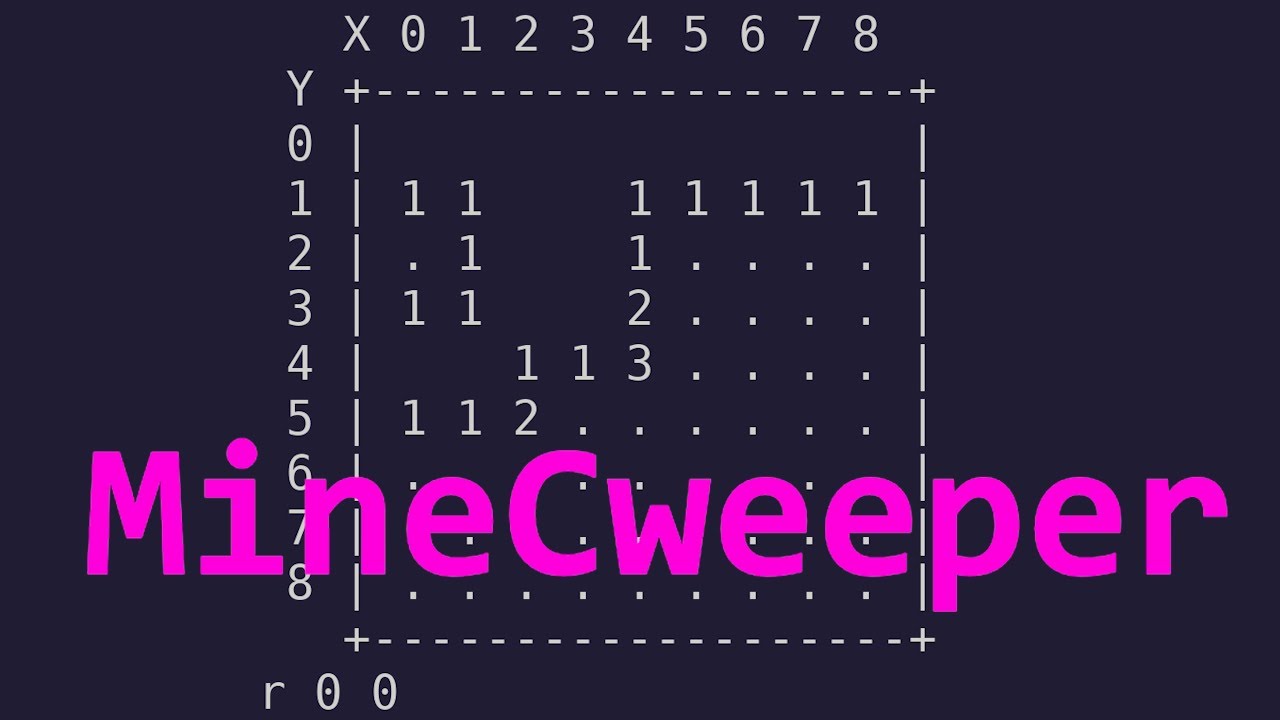 Programming Minesweeper in C - MineCweeper