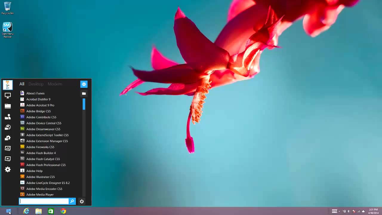 Make the expanded menu open over the tiles