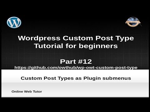 Learn Wordpress Custom Post Type Tutorial for beginners from scratch Part 12 | CPT as Plugin ...