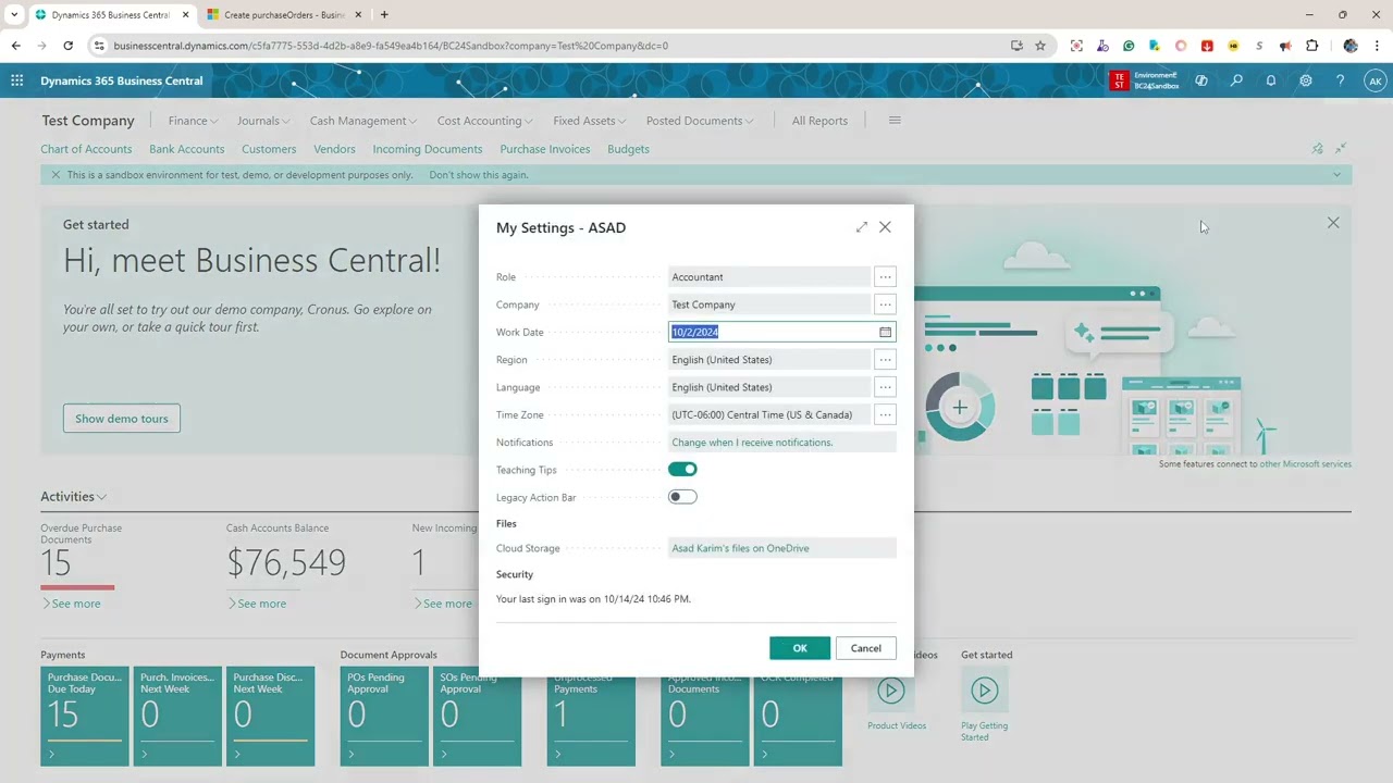 Microsoft Dynamics 365 Business Central - Basic Navigation and How To