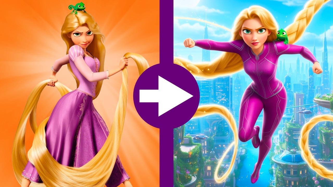 Every Disney Princess As Superheroes!
