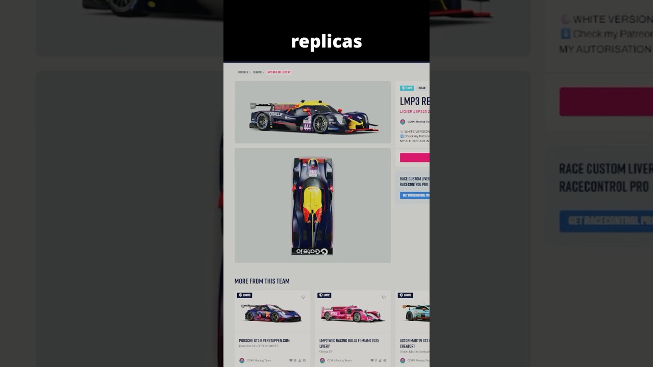 Livery Hub is now available in LMU (1.1 Update) #simracing #racinggames #lemansultimate