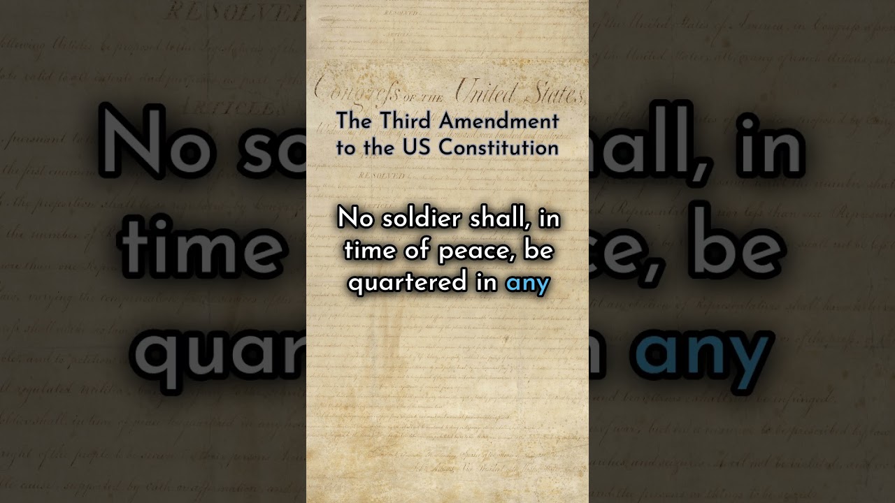 The Third Amendment to the US Constitution #quotes #constitutionalrights #billofrights #governent