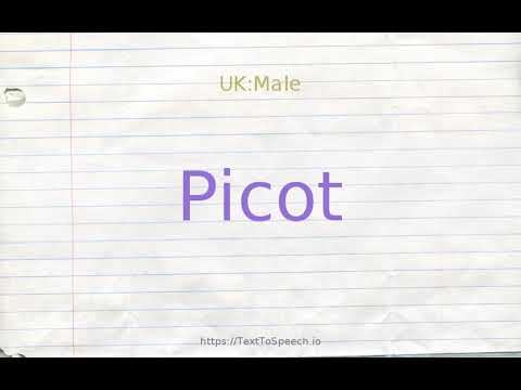 How to pronounce picot