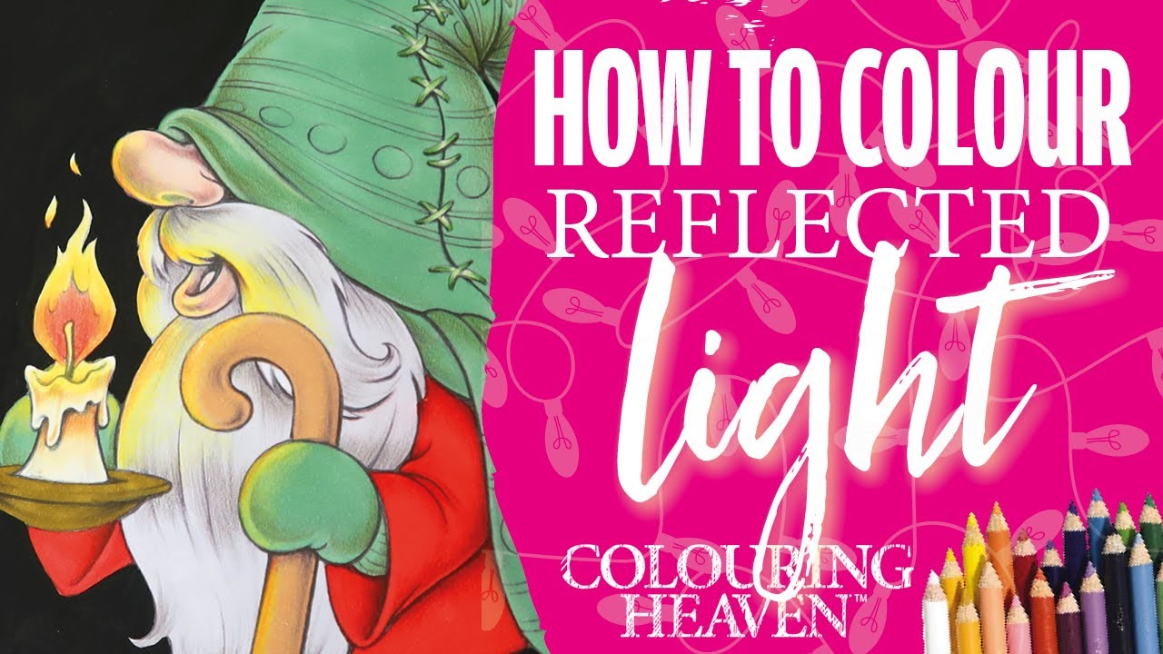 HOW TO COLOUR reflected light effect | CHRISTMAS Gnomes Colouring Tutorial