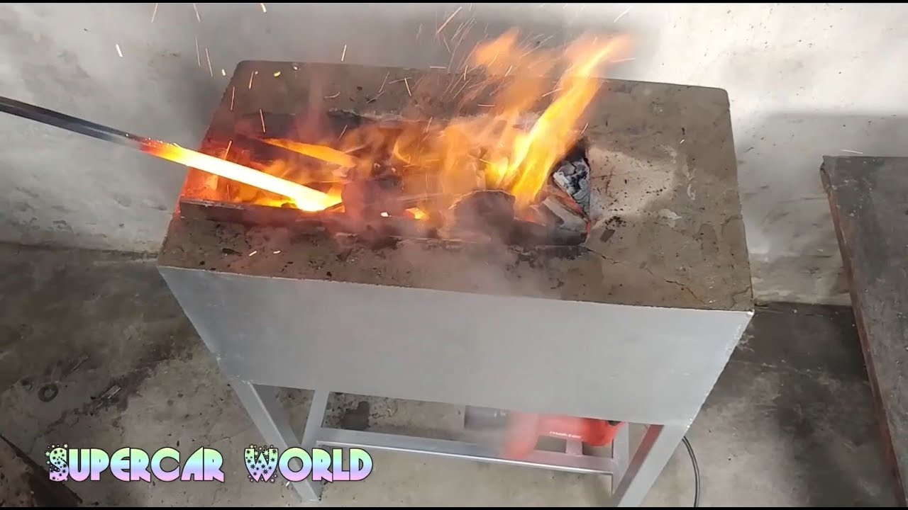 Timelapse - Making a simple Forge for Blacksmithing