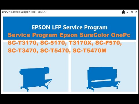 Como RESETEAR PLOTTER SC F570, F600, T3100, SC T3170X, T3400/50 T5100 T5400✅Service Support Tool😨👍♥️