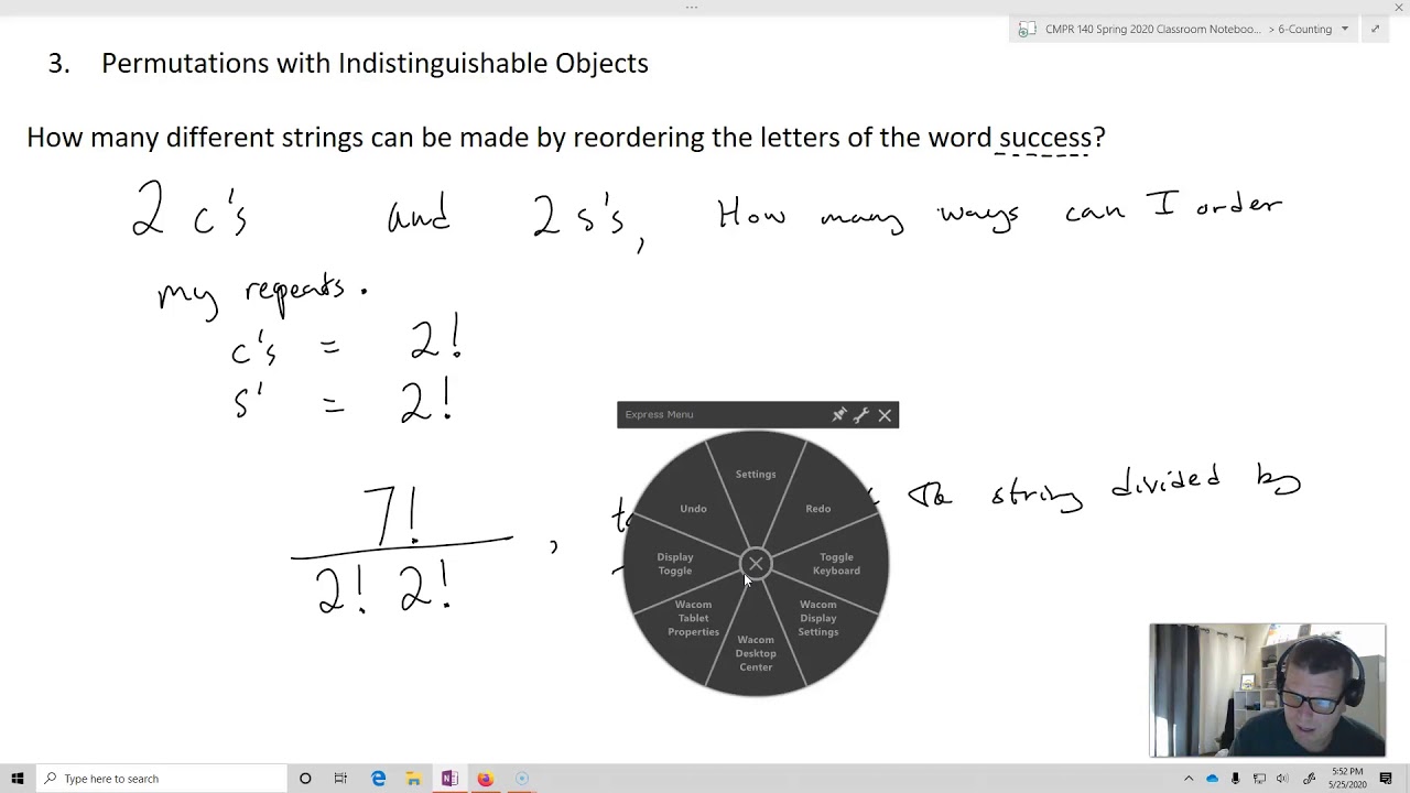 Permutations with Indistinguishable Objects