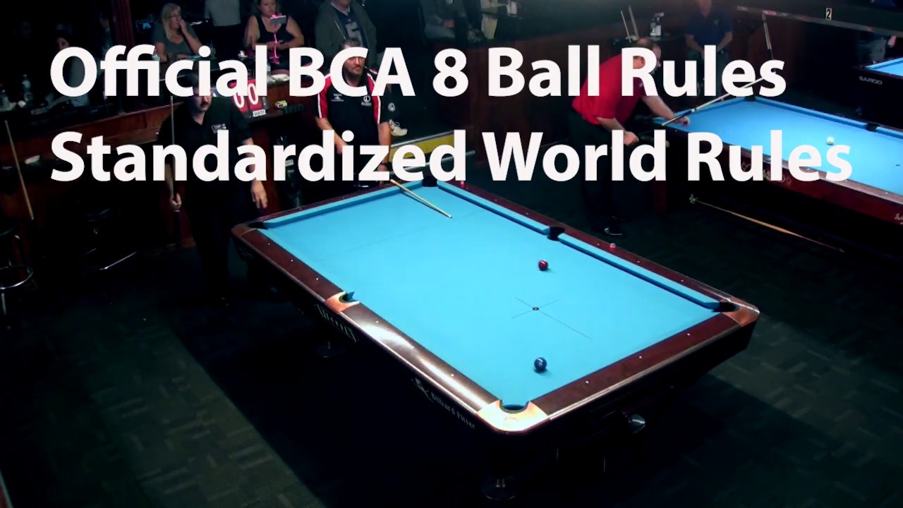 Official BCA 8 Ball Rules