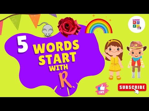 5 Words Starting with Letter R || Letter R words || Words that starts with R