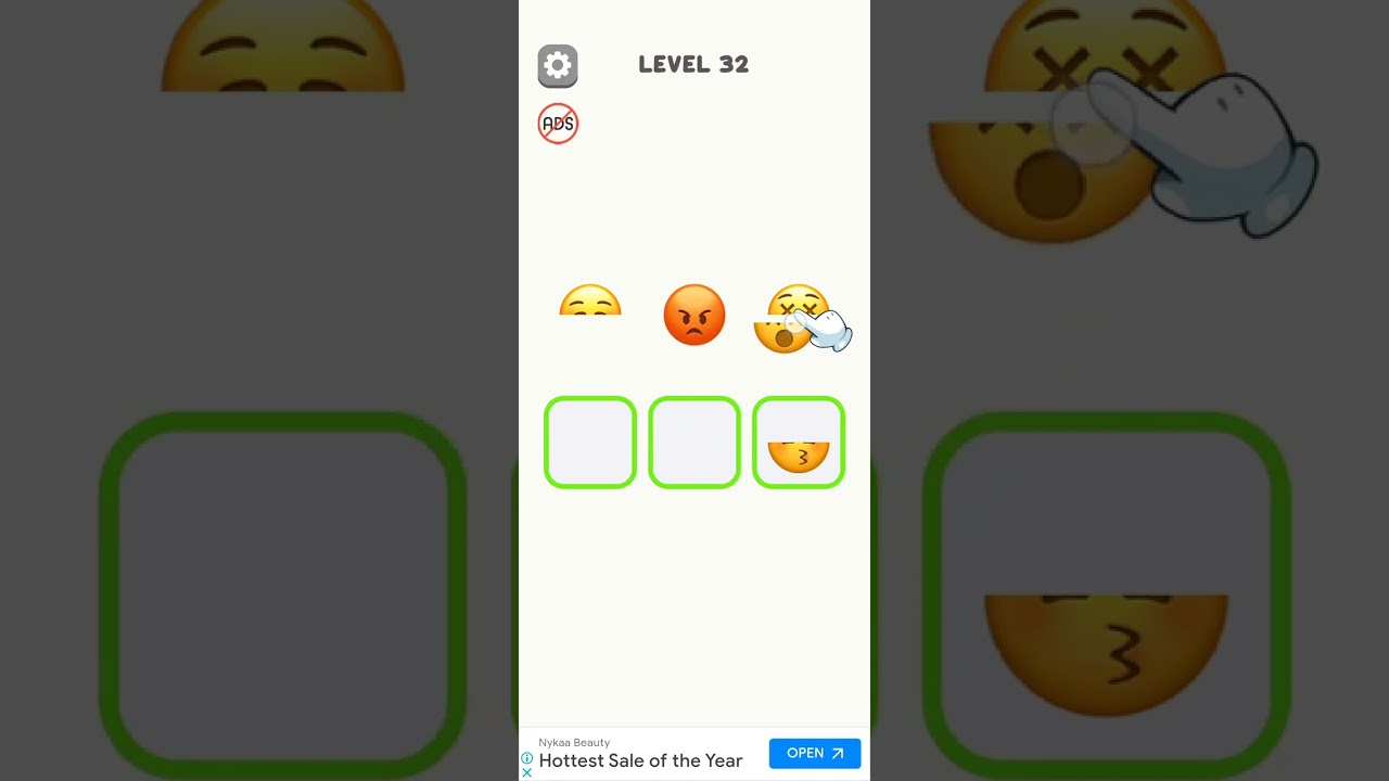 Emojis puzzle game iOS solution ( level-32) offline Android phone game #viral #gameplay #new