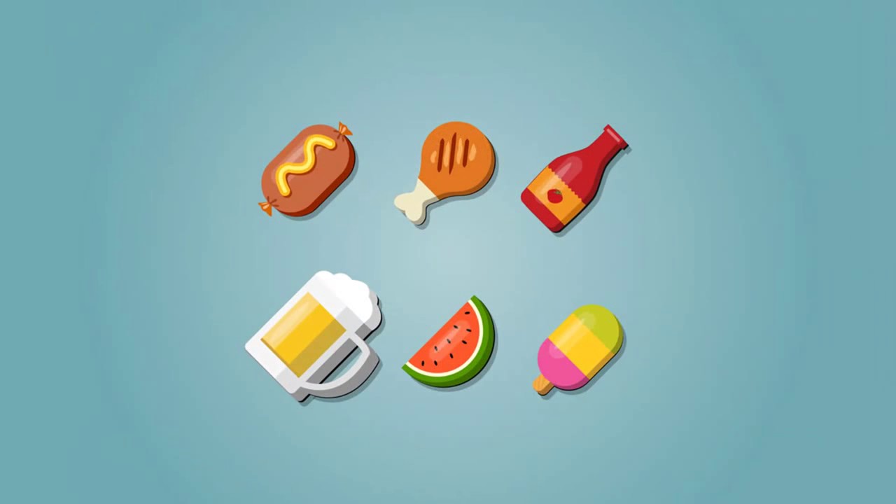 How to make a Food Icons Set Vector in Illustrator