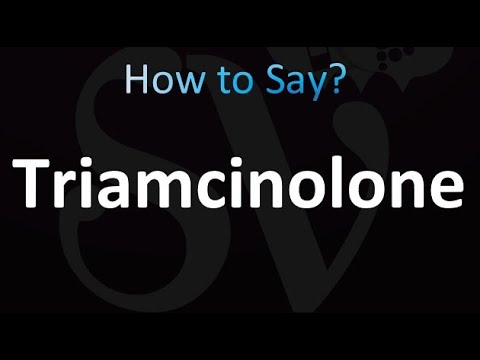How to Pronounce Triamcinolone (Kenalog)