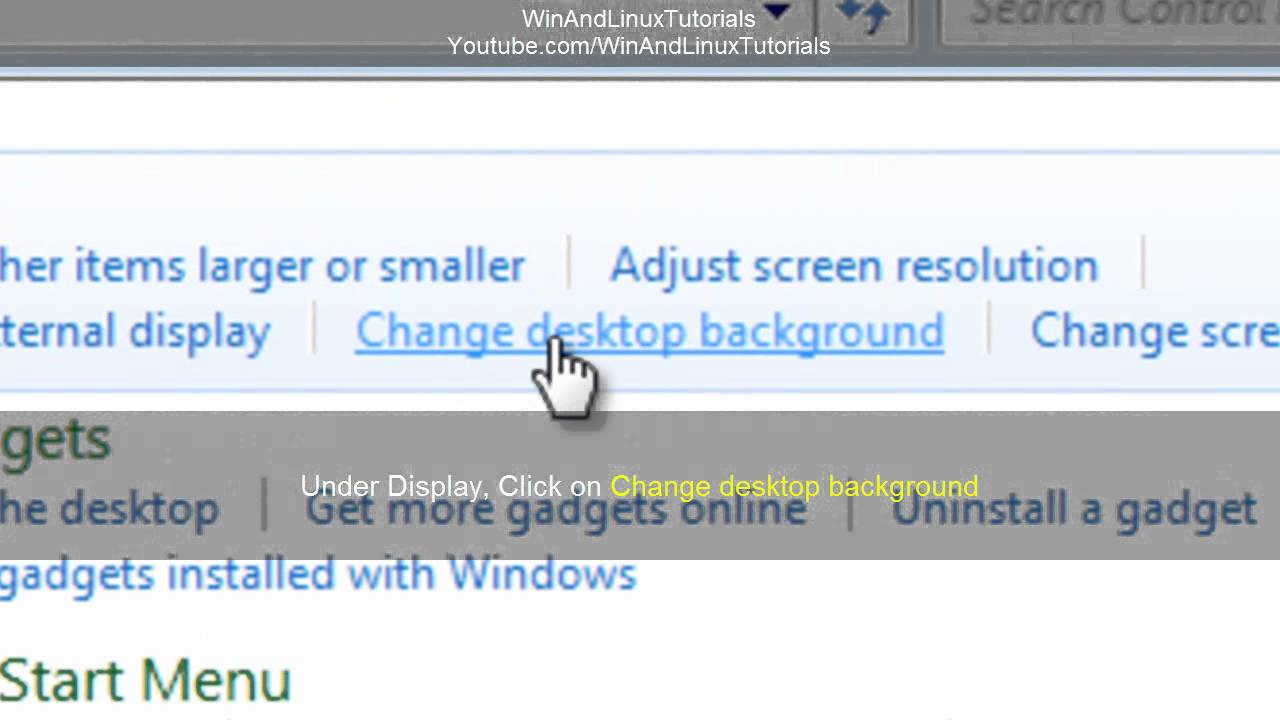[Windows 7] Change desktop background in Home Basic edition without the use of any software