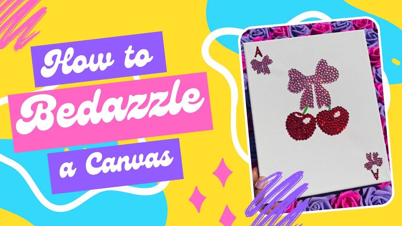 How to bedazzled a rhinestone canvas Art