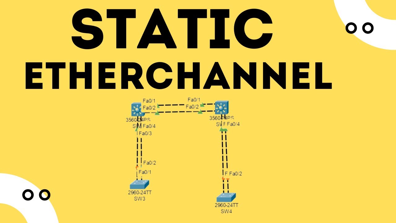 How to Configure Static EtherChannel? | CCNA Ether-channel lab