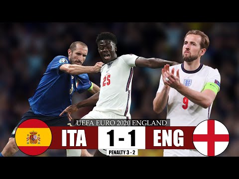 Italy vs England 1-1 (Penalty 3-2) | Extended Highlights & Goals 2020 | 4K English Commentary
