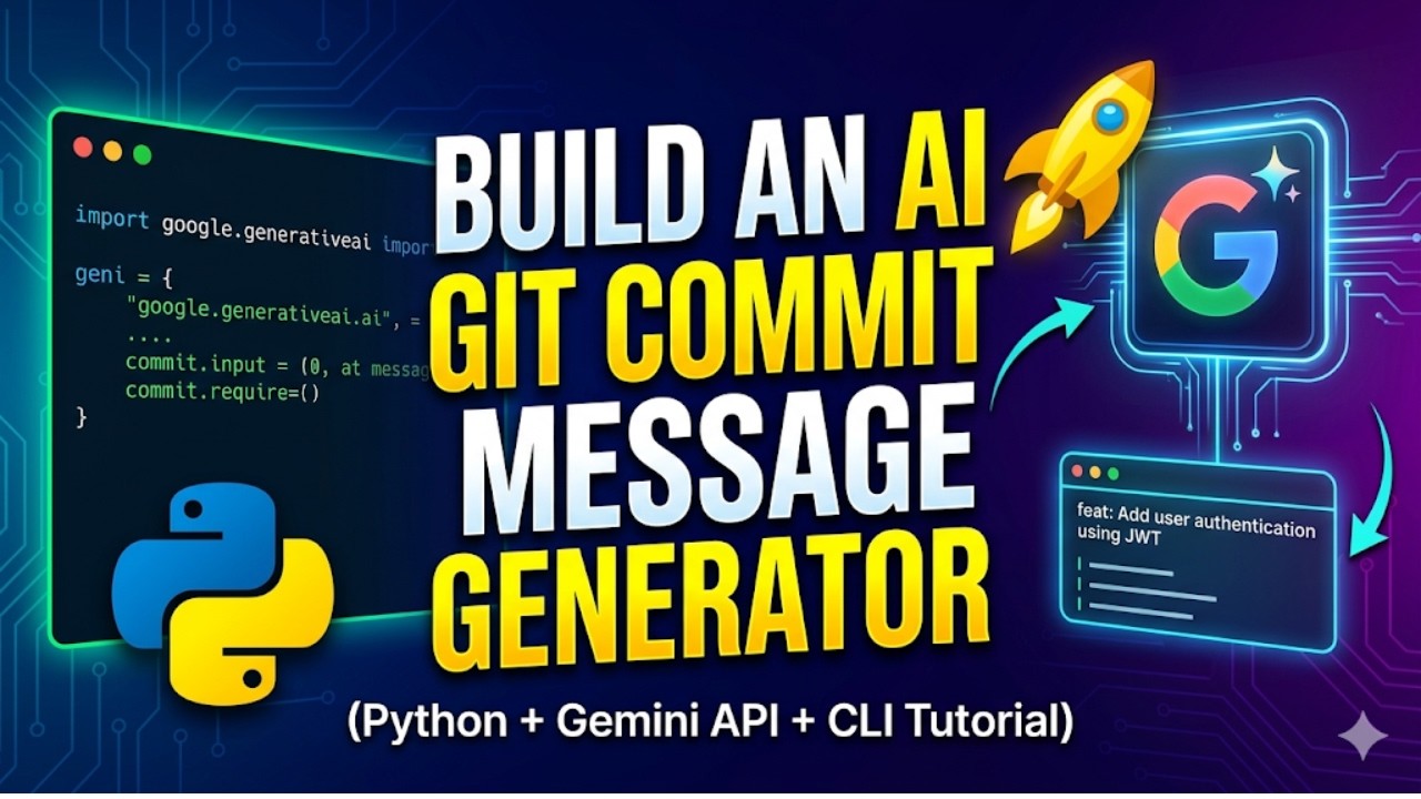 Automate Git Commit Messages with AI using Google Gemini API and Python (Full Tutorial)