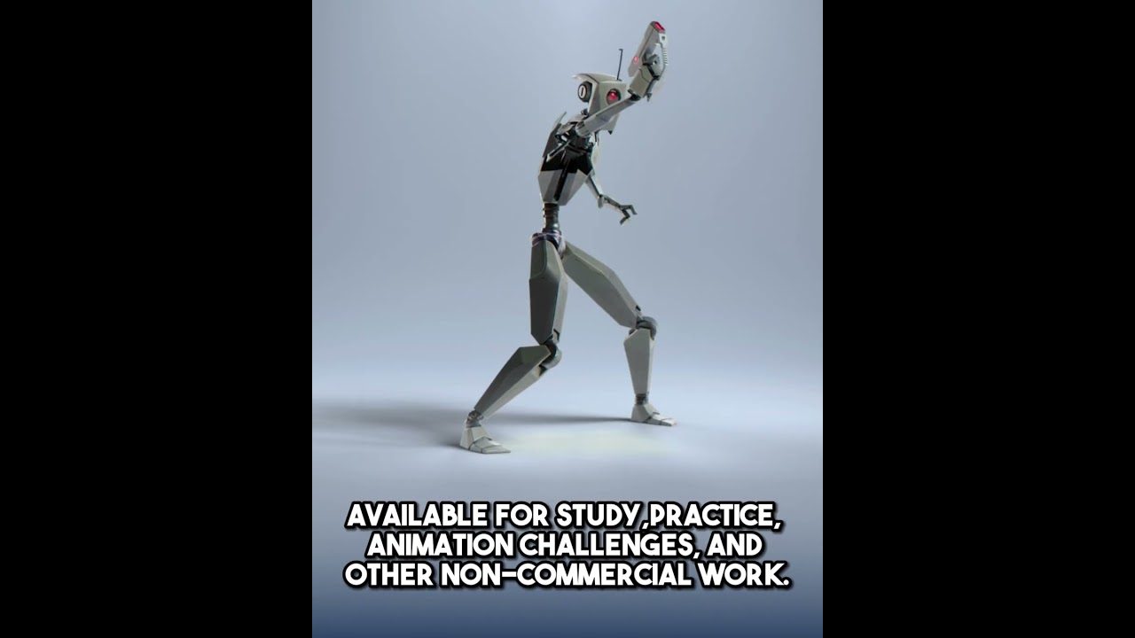 Free Robot rig for #autodeskmaya maya & #blender3d 🤖