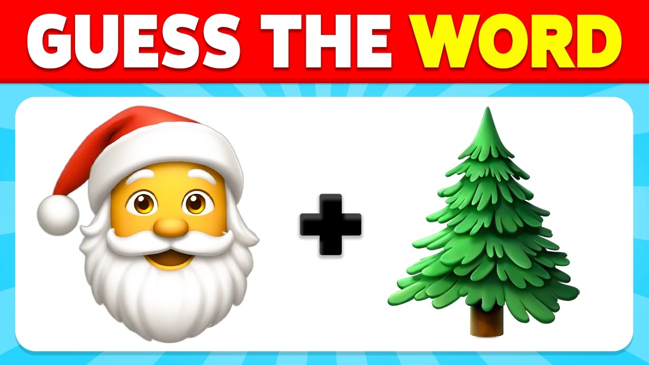 Guess the WORD by Emojis - Christmas Edition 🎄🎅⛄️ | Emoji Quiz