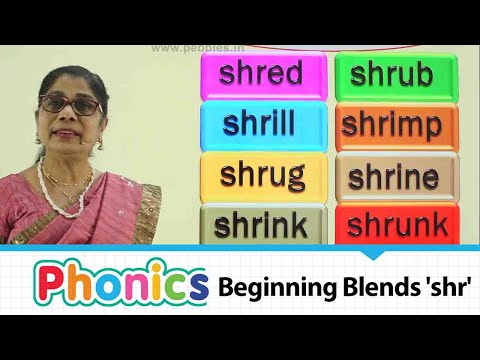 Beginning Blends 'shr' | Easy Phonetics Video | Phonics Learning Video part-132