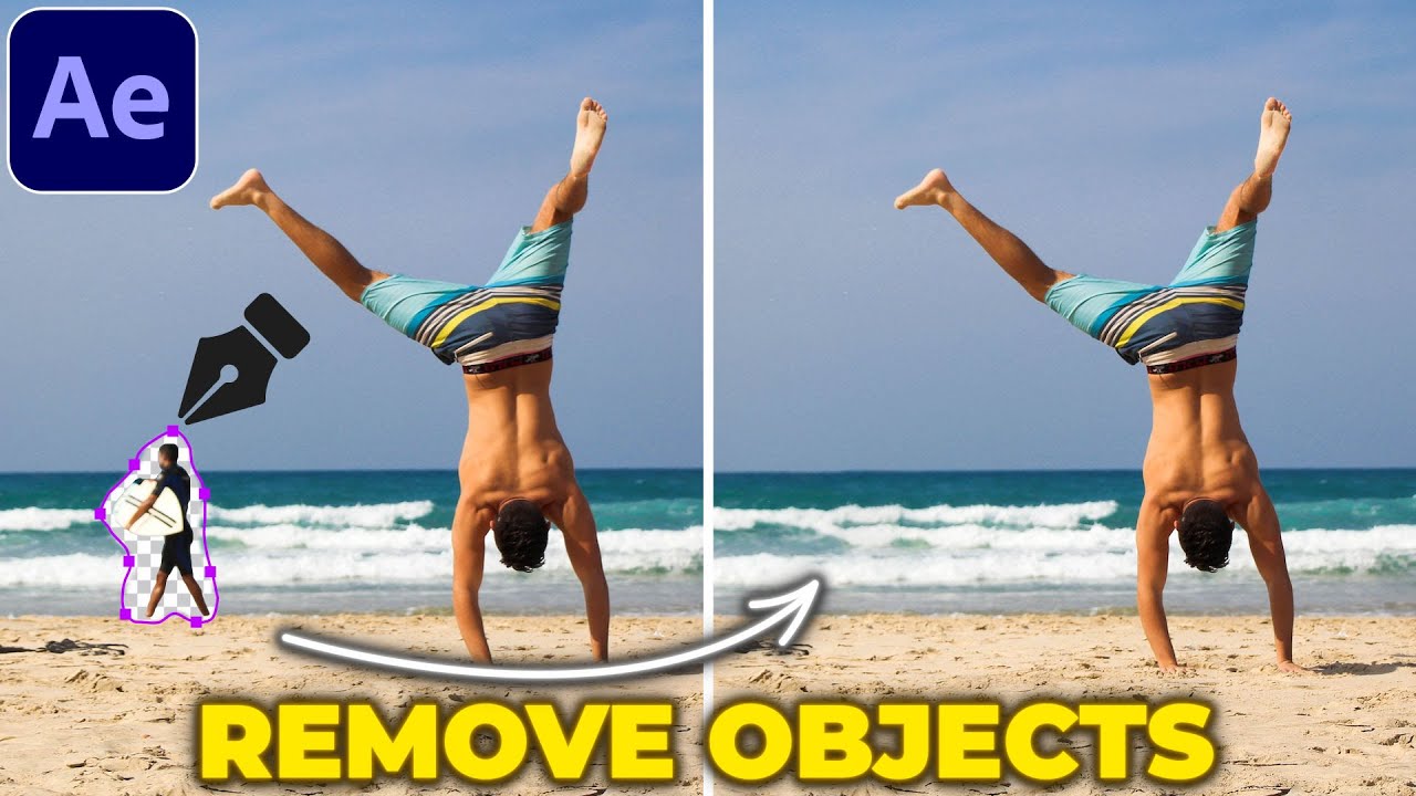 Remove Objects From Video in After Effects | Content Aware Fill