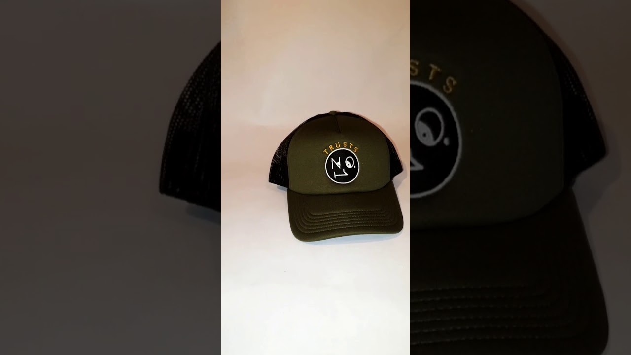 Trucker cap back in trend Khaki Black Trap Shot Mesh Cap #TrustsNo1 The Number 1 Face