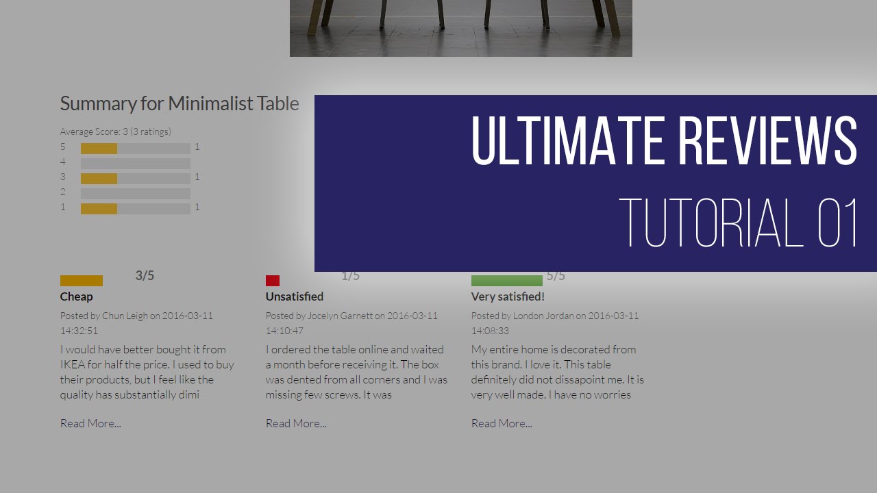 Ultimate Reviews - Basic Setup (Tutorial 01)