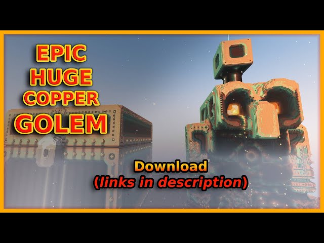 Epic Huge Copper Golem Statue (FREE DOWNLOAD) Minecraft Map