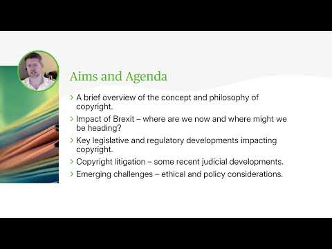 Copyright - Recent Case Law & Developments - Webinar