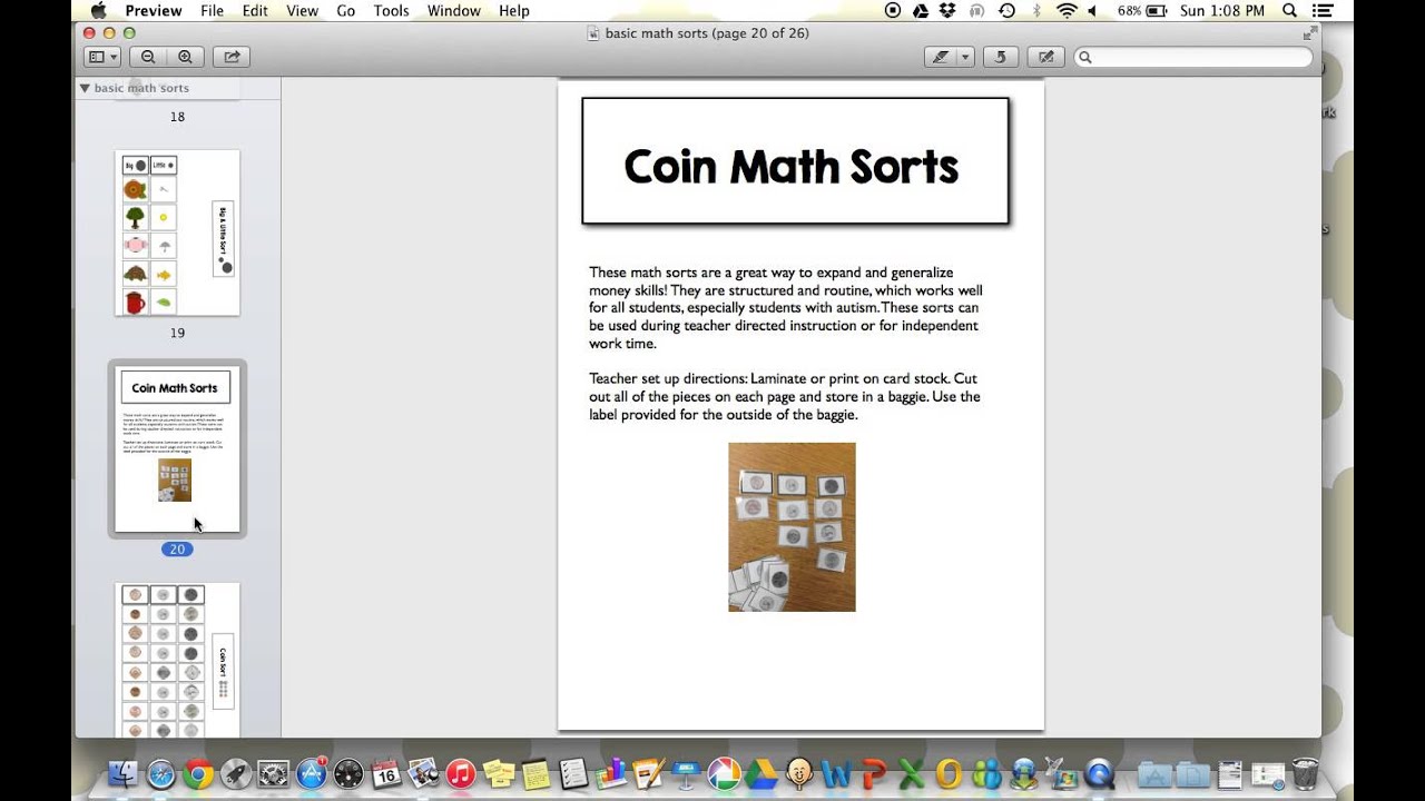 Easy Math Sorts Product Preview