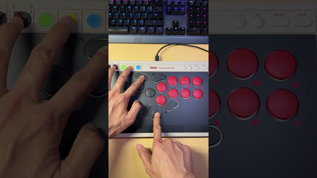 How To Map The 8BitDo All Button Arcade Controller’s Extra Buttons #controller #tutorial