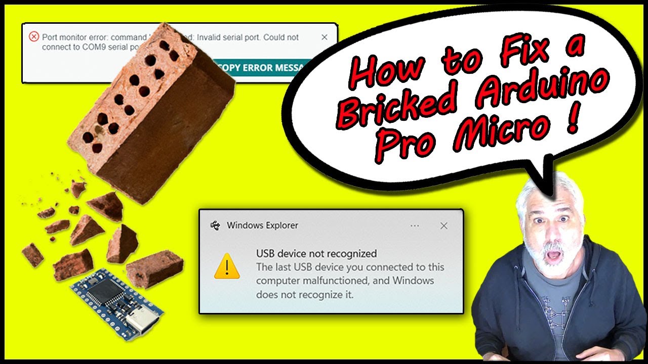 How to FIX a BRICKED Arduino Pro Micro