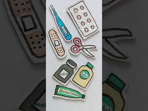 First Aid Box !! 🩺✂️💉🏥💊 #firstaidbox #diy #firstaidkit #schoolcrafts #shorts #youtubeshorts