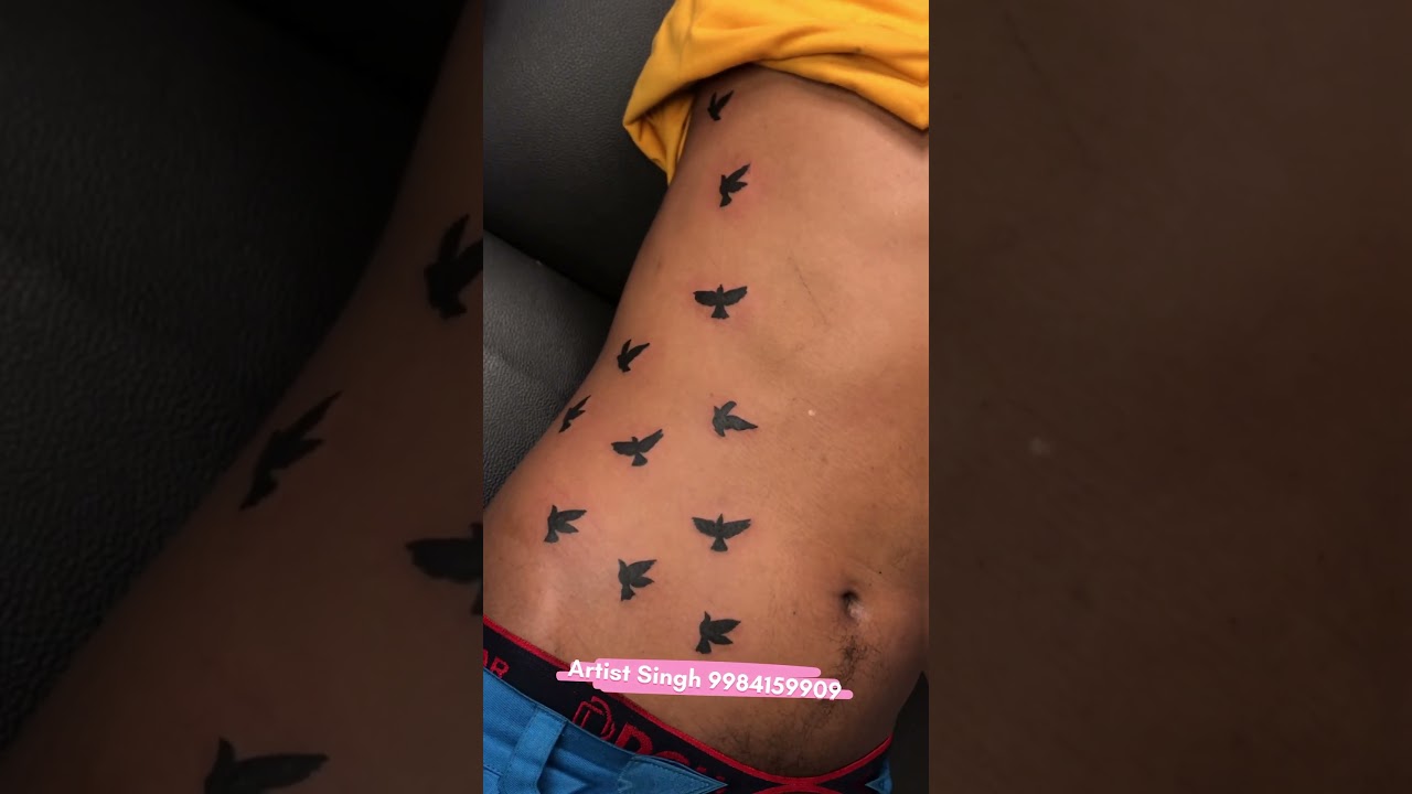 Rib bird tattoos for men Birds tattoo #birdstattoo #love #treanding #tattooed #funny