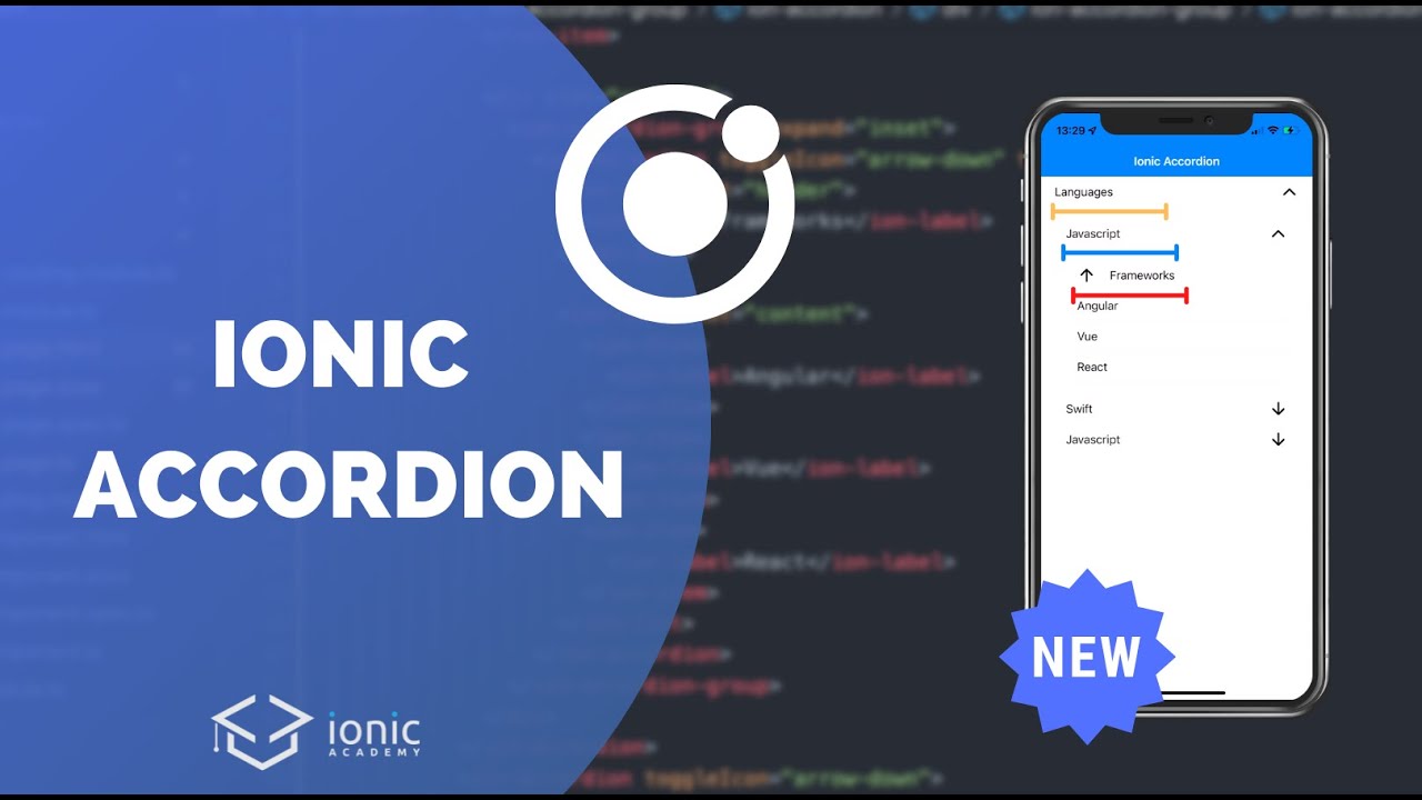 How to use the Ionic 6 Accordion Component