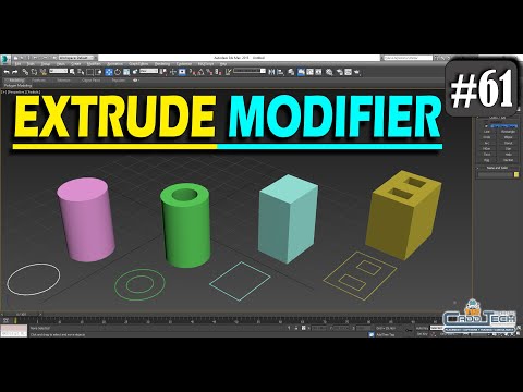 Learn 61 || Extrude Modifier || 3DS MAX FULL TUTORIAL FROM BASIC TO ADVANCE || - Mind Luster