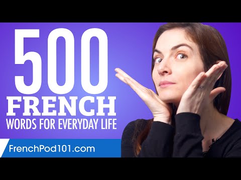 500 French Words for Everyday Life - Basic Vocabulary #25