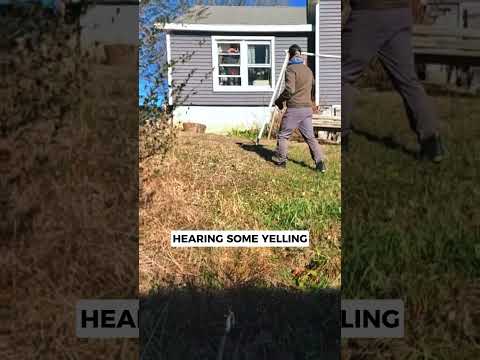 Neighbor Tells Lawn Care guy to leave the Property